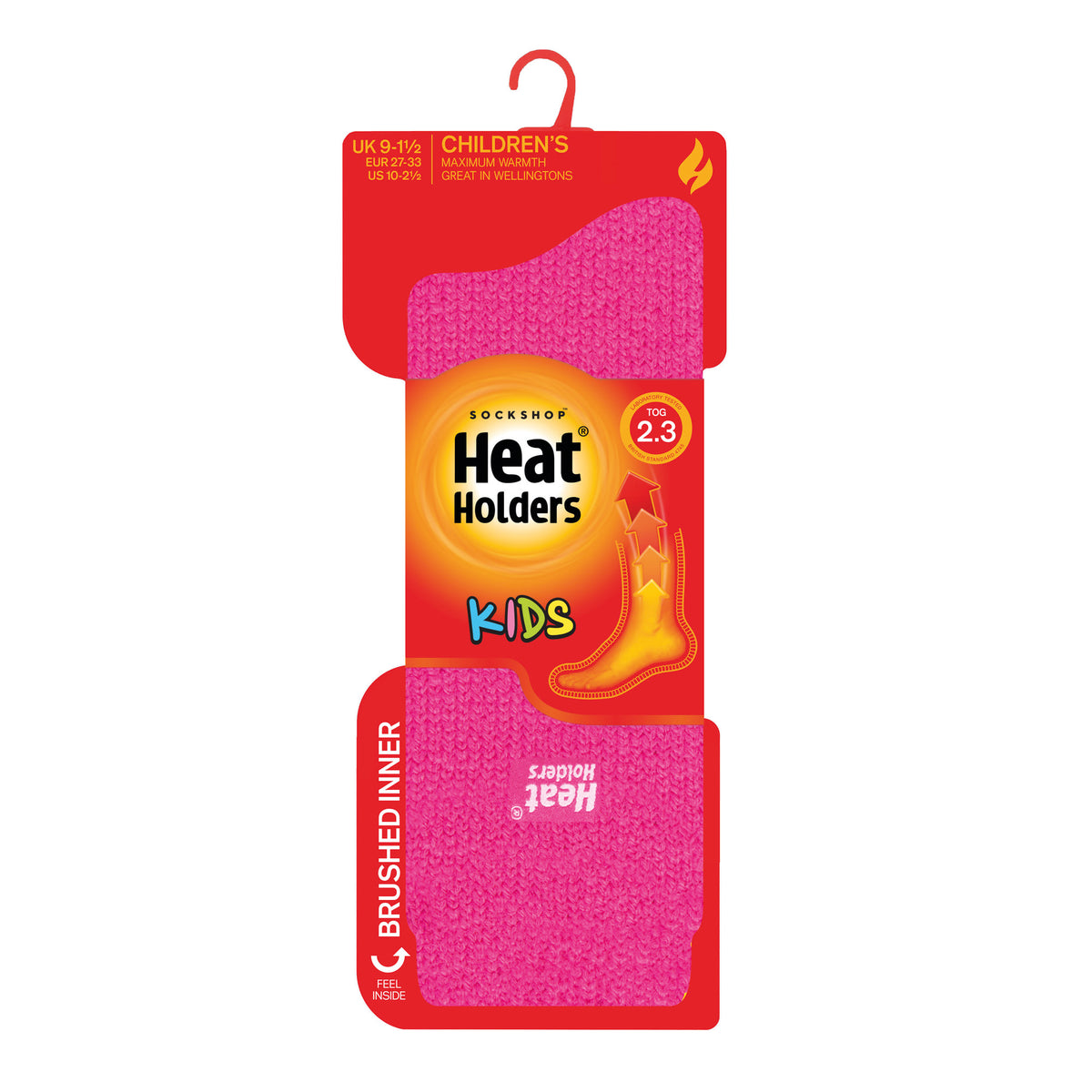 Kids Original Long Leg Wellington Boot Socks - Hot Pink – Heat Holders