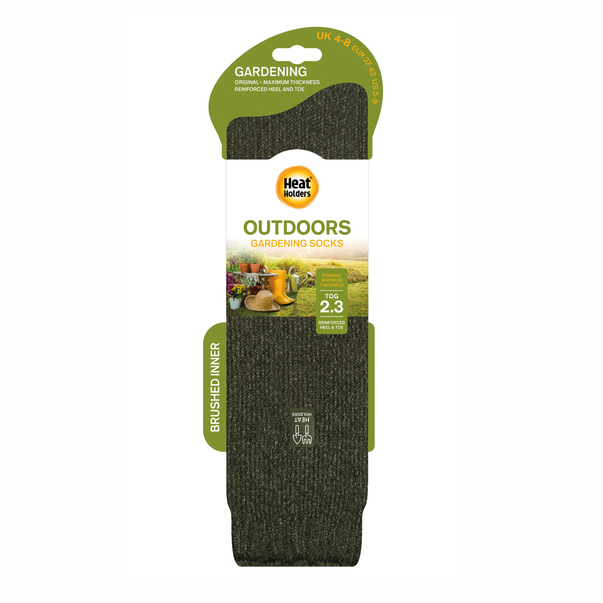 Ladies Original Outdoors Long Gardening Socks - Forest Green – Heat Holders