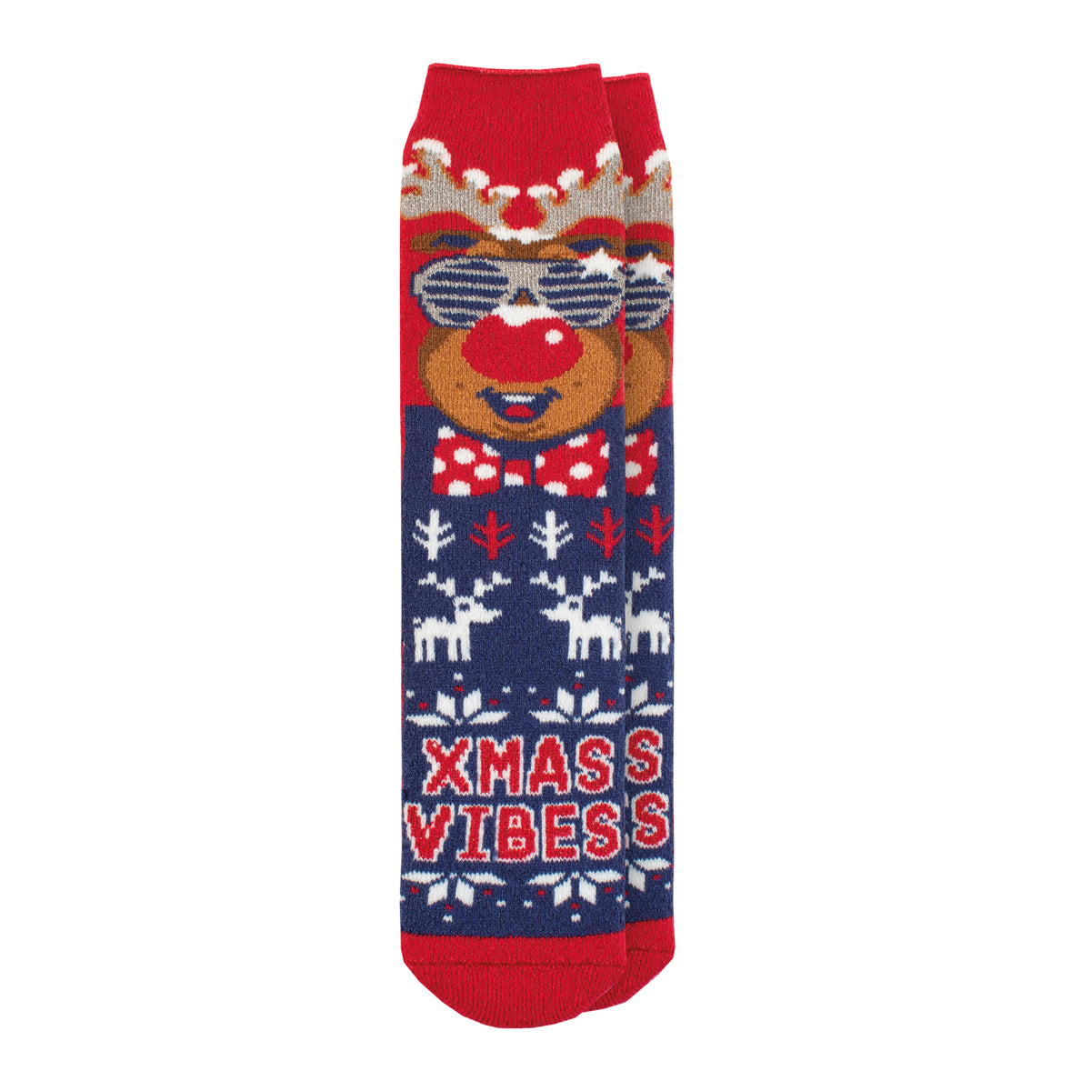 Mens Lite Christmas Socks - Jazzy Rudolph – Heat Holders