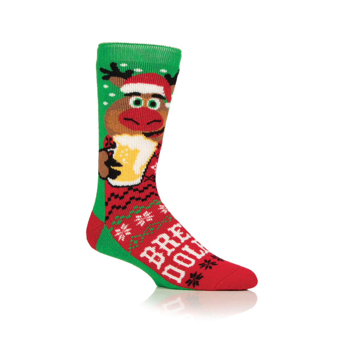 Mens Lite Christmas Socks - Brew Dolph – Heat Holders
