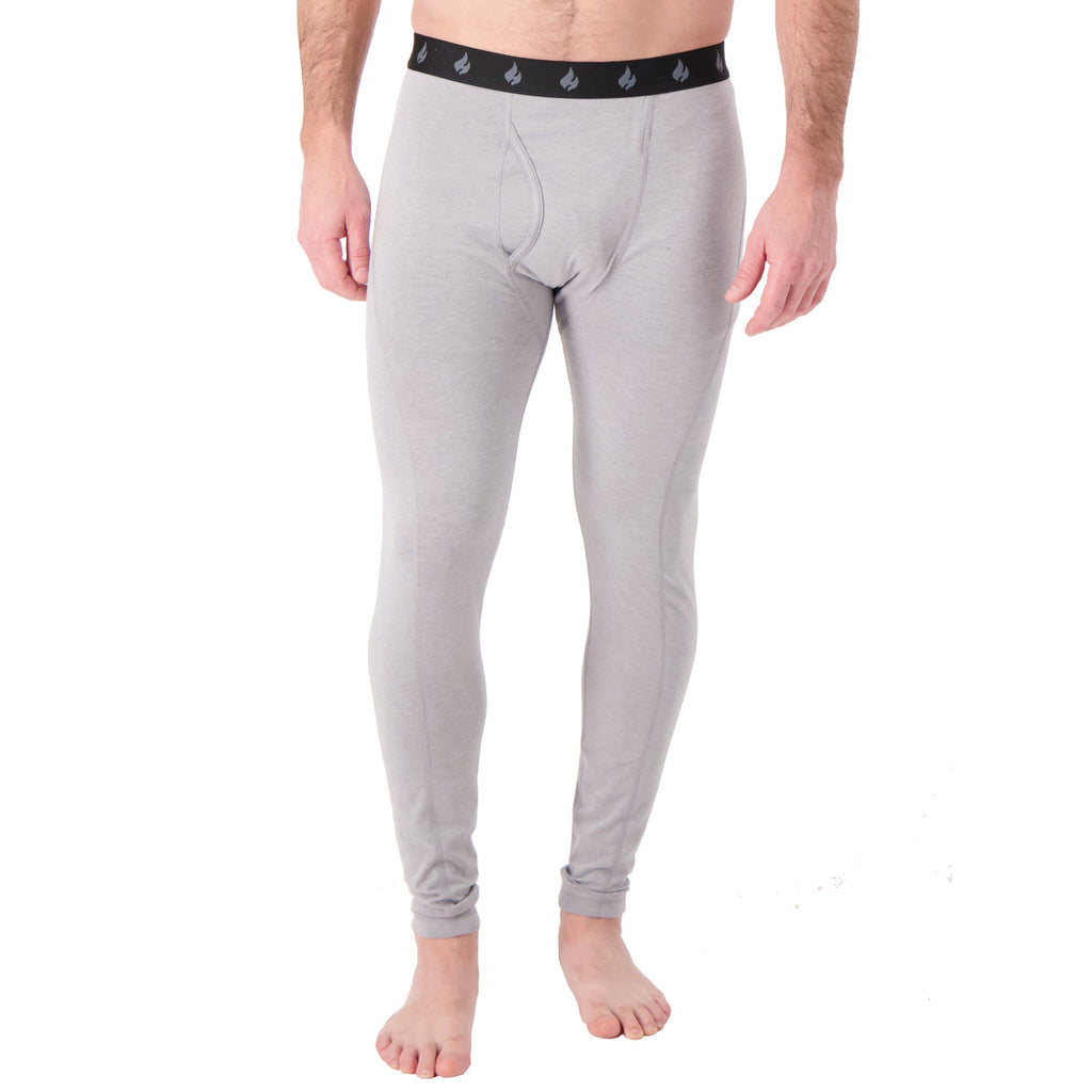 Mens Cedrick Ceramic Thermal Bottoms - Silver Grey – Heat Holders
