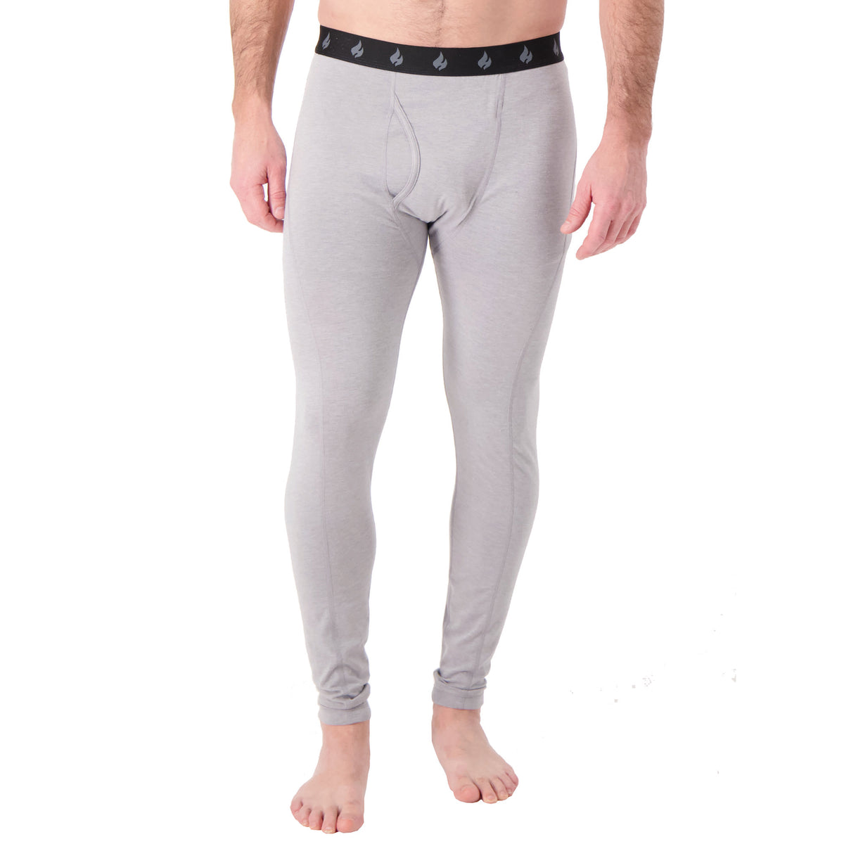 Mens Cedrick Ceramic Thermal Bottoms - Silver Grey – Heat Holders
